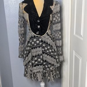 Ryu | Dresses | Ryu Lace Black And White Dress Nwt Jacket Crochet ...